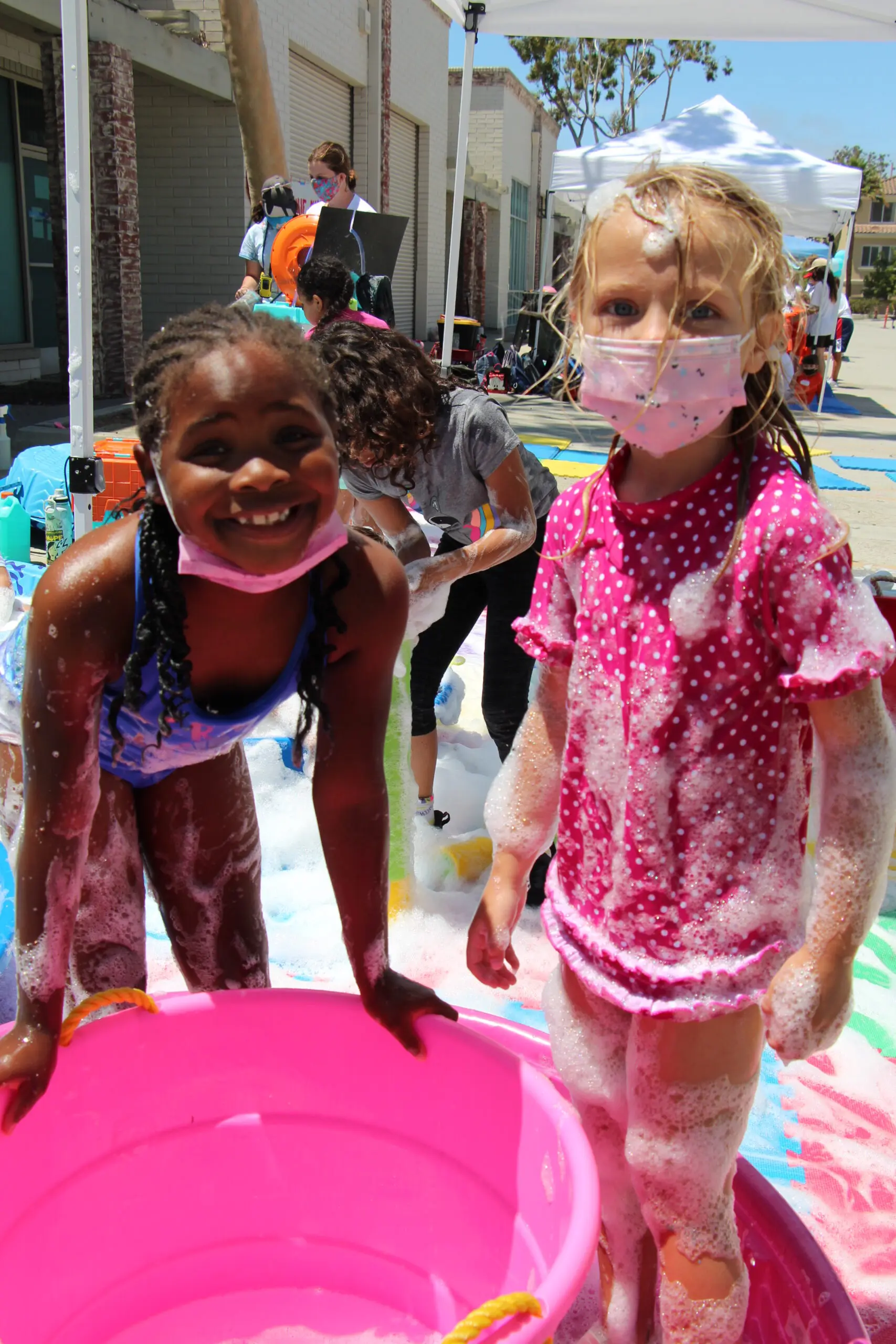 Campers celebrate a day of fun activities at Club SENSATIONal 2021 ...